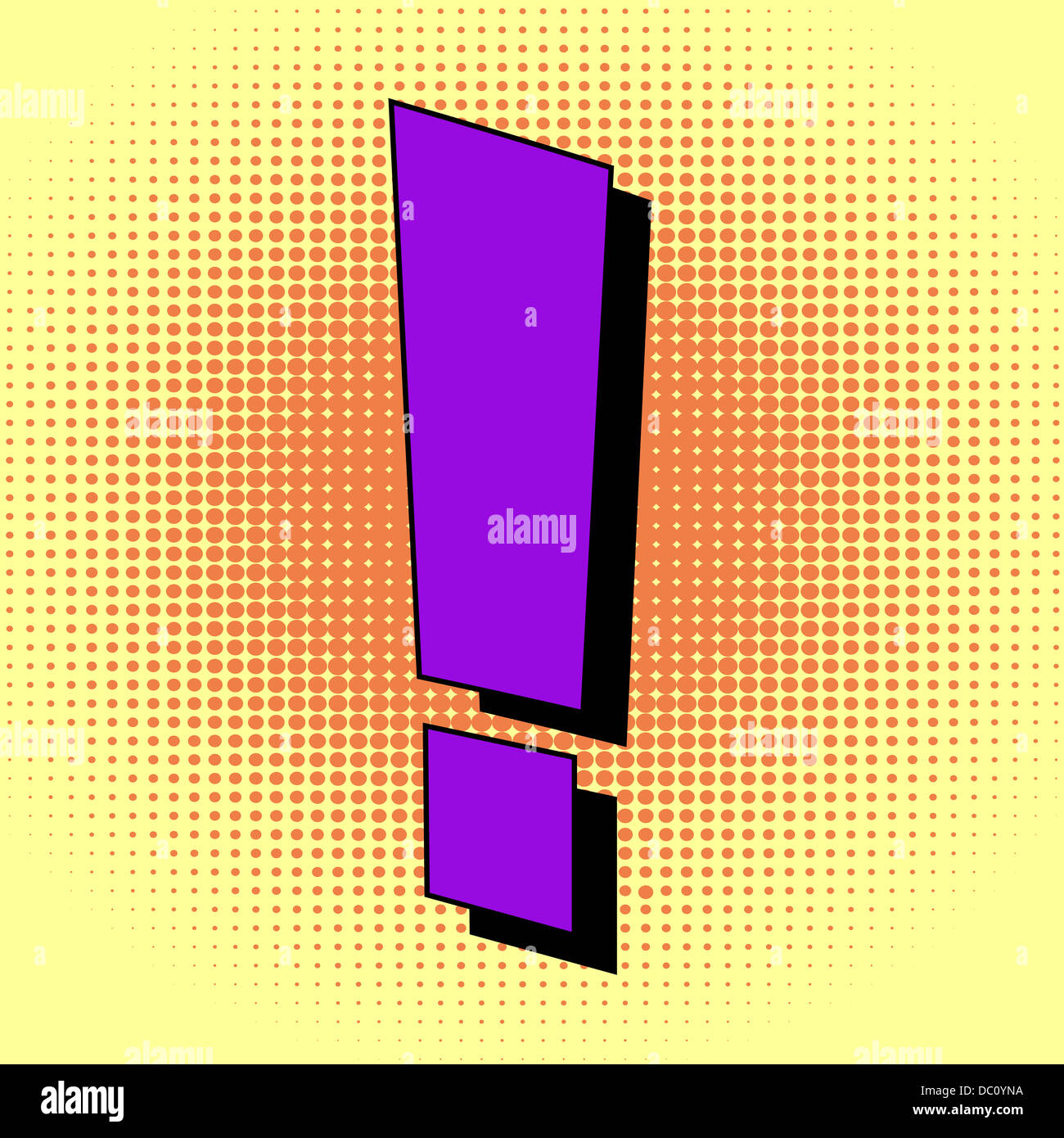 Exclamation mark in pop art style Stock Photo - Alamy