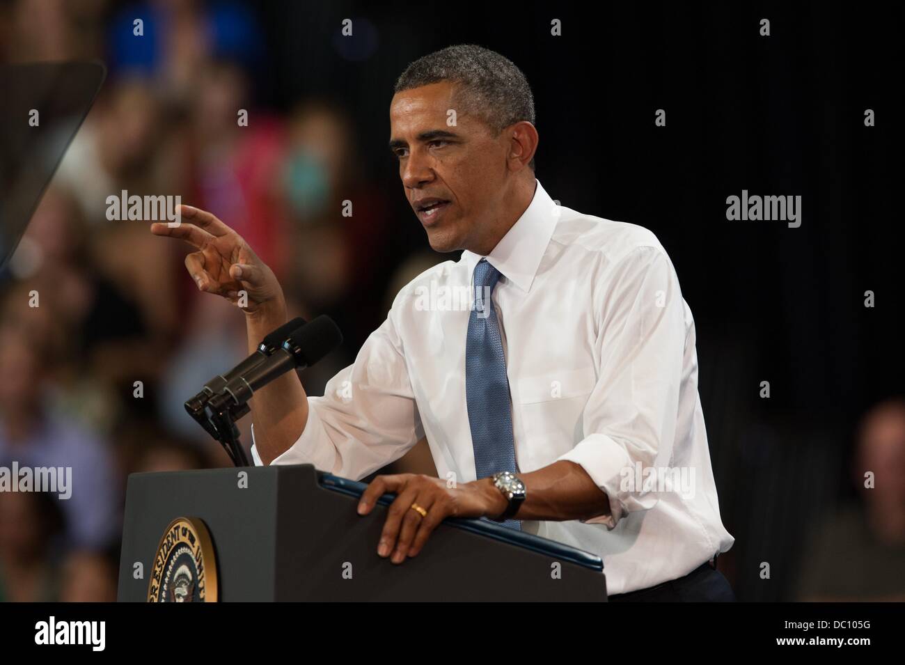 Phoenix, Arizona, USA. 6th Aug, 2013. President BARACK OBAMA traveled ...