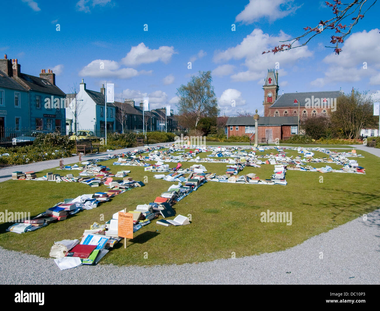 Book Maze, Wigtown Book Festival Stock Photo - Alamy