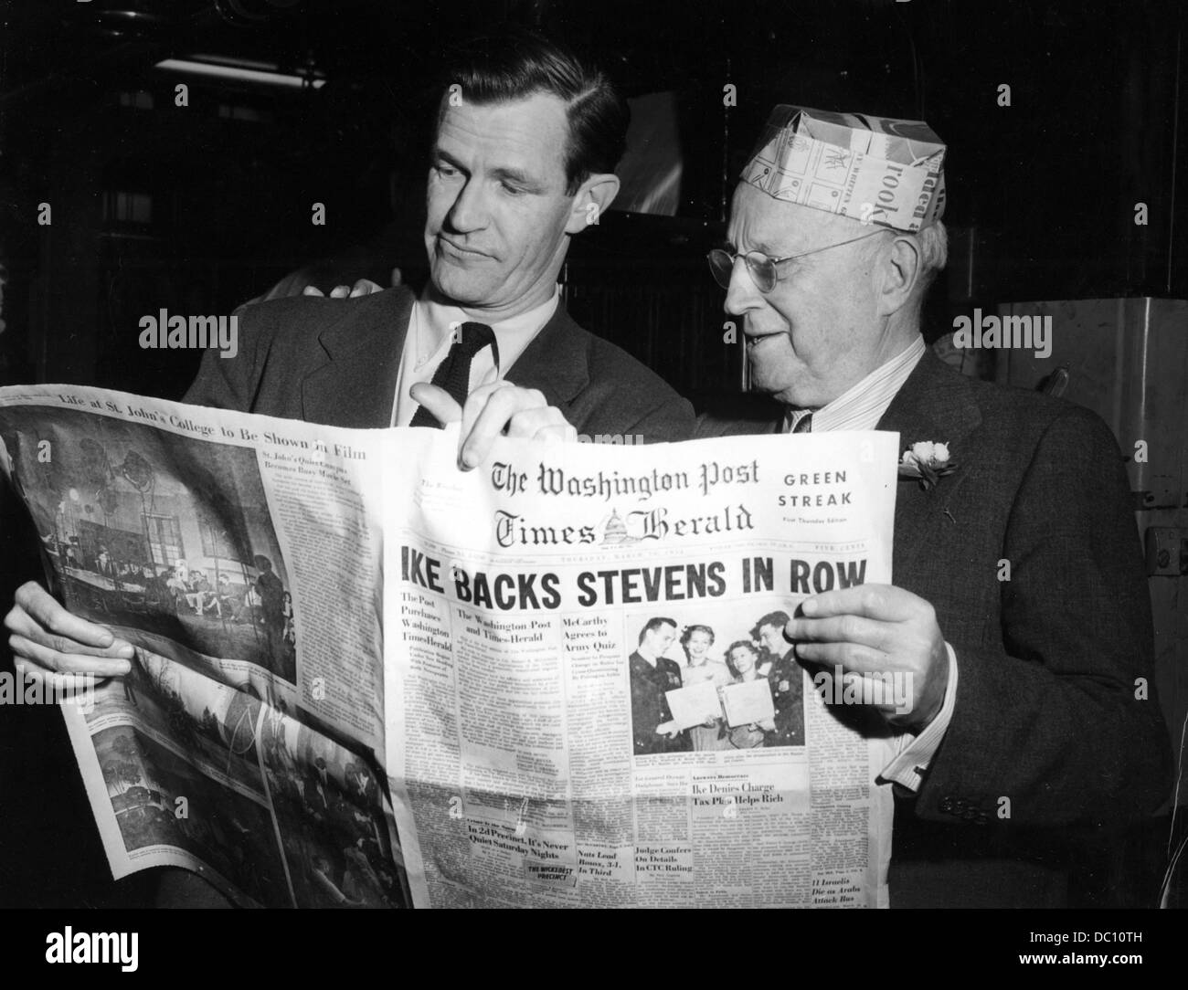 Newspaper masthead times Black and White Stock Photos & Images - Alamy