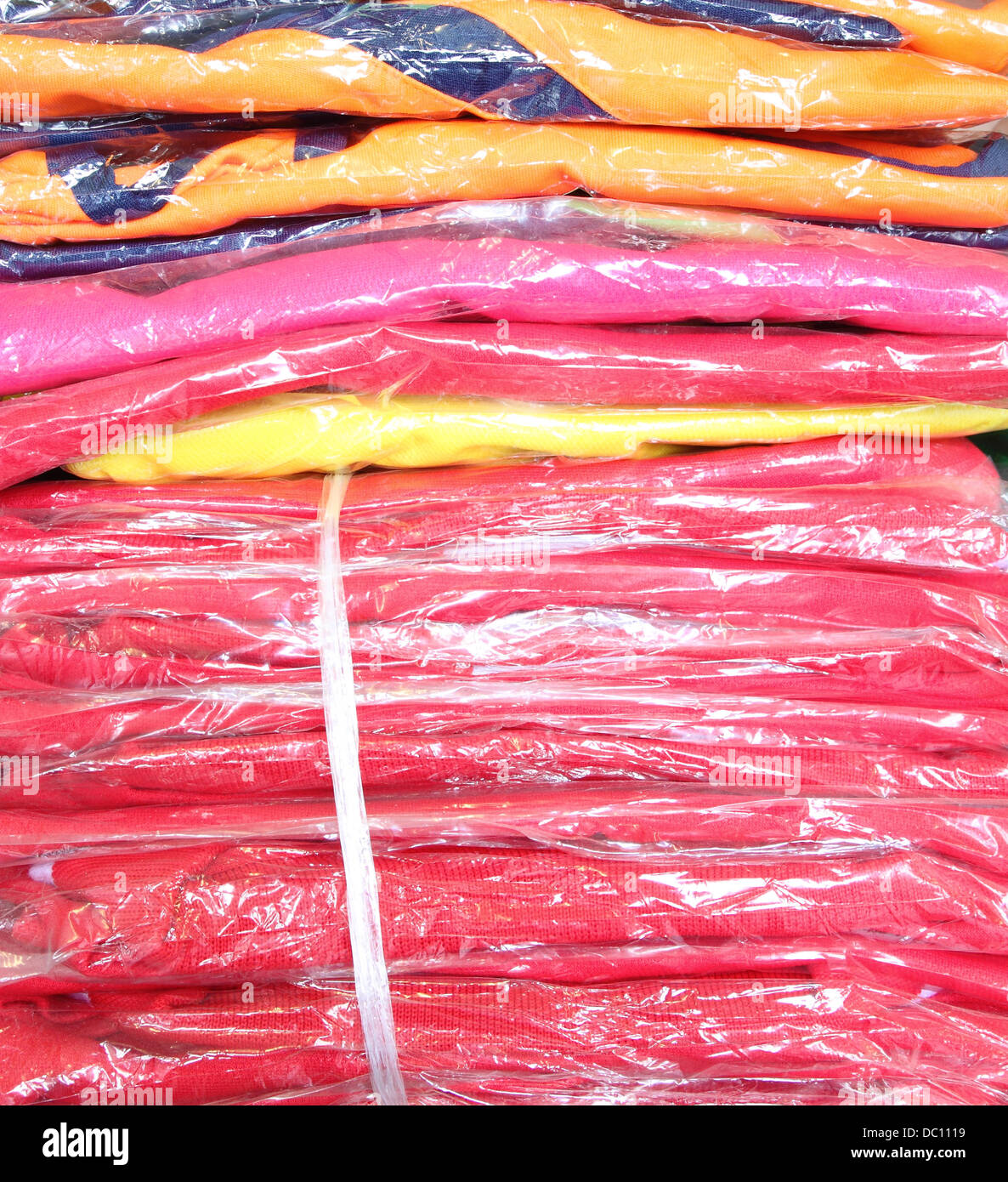 stack of sport clothing Stock Photo - Alamy