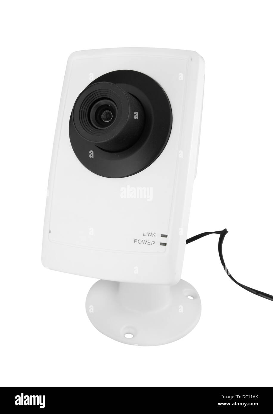 security camera on white background Stock Photo - Alamy