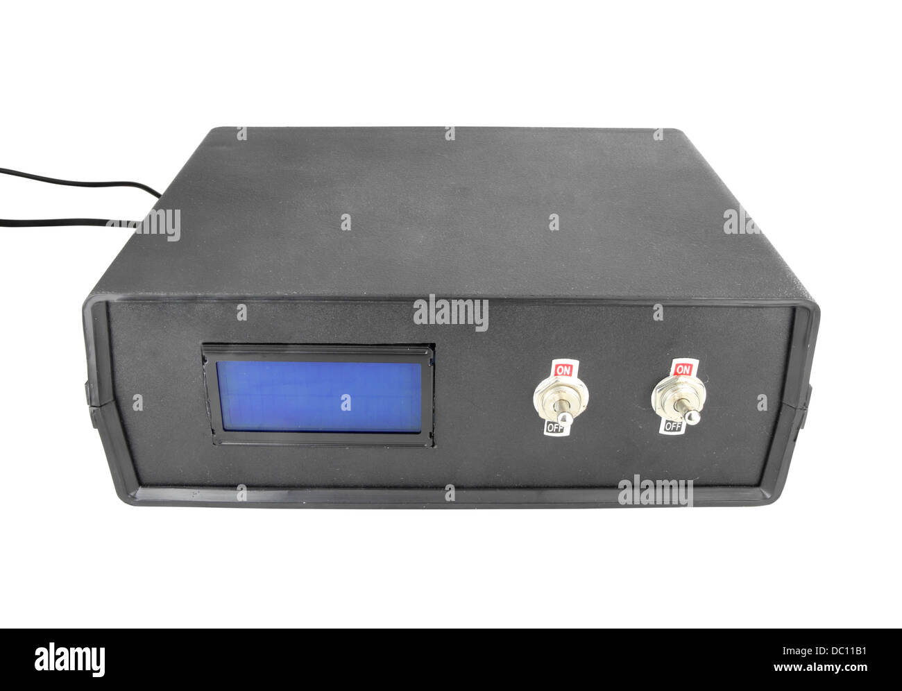 electric control box on white background Stock Photo - Alamy