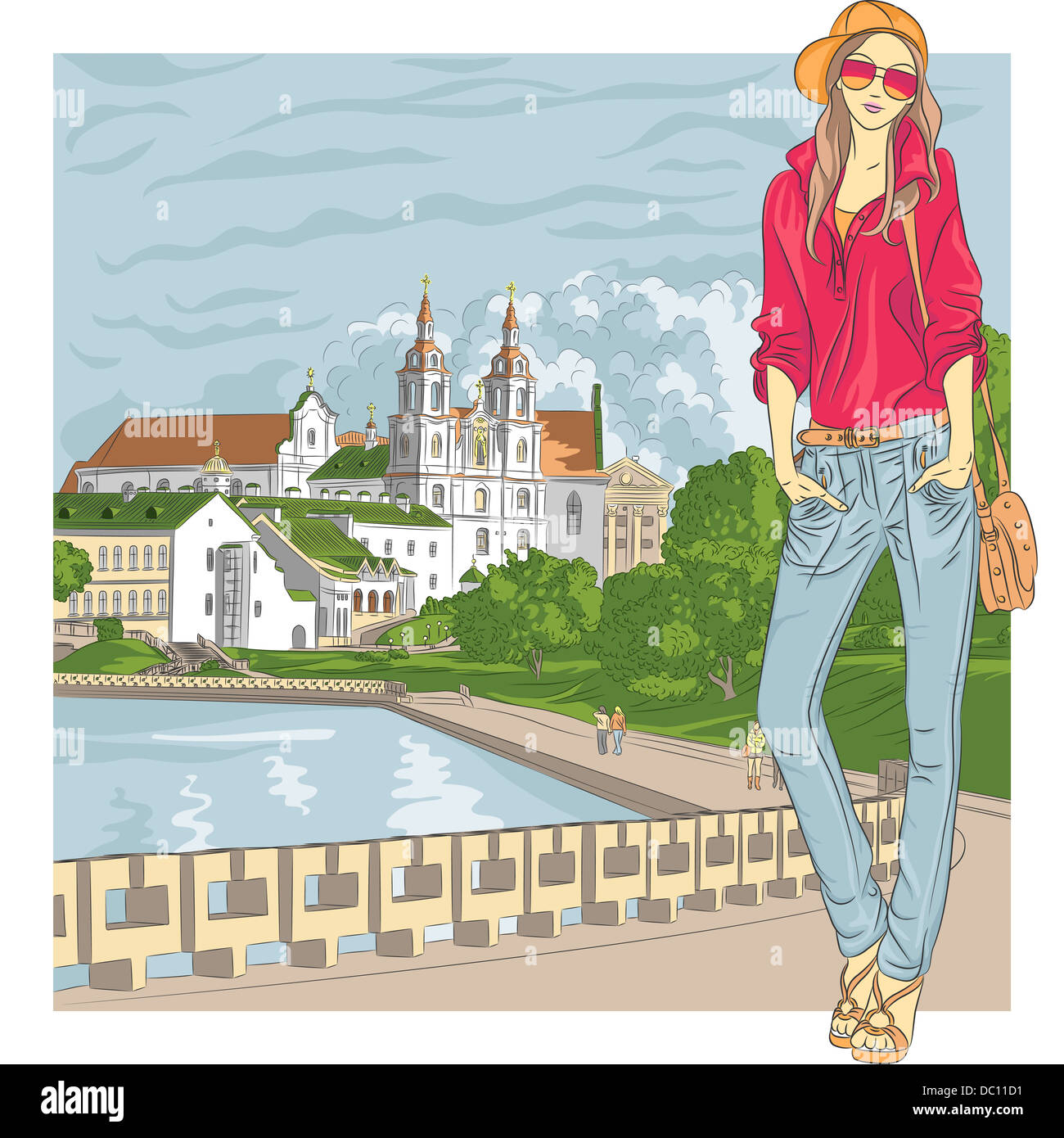 Person in outdoor jacket Cut Out Stock Images & Pictures - Alamy