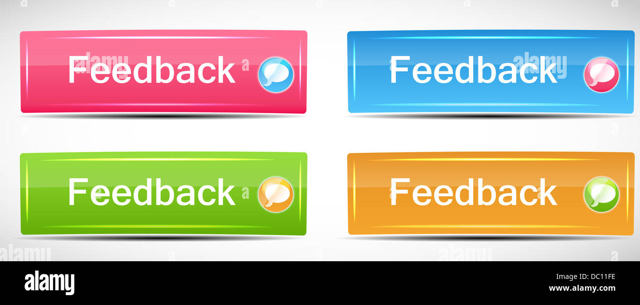 Shiny Rectangle Menu Buttons vector illustration Stock Photo - Alamy