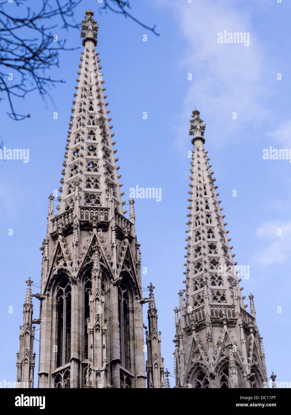 Church with two spires hi-res stock photography and images - Alamy