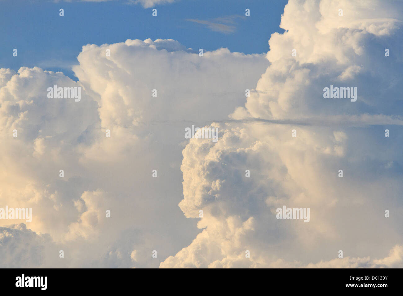 Storm clouds in the distance in the evening Stock Photo - Alamy