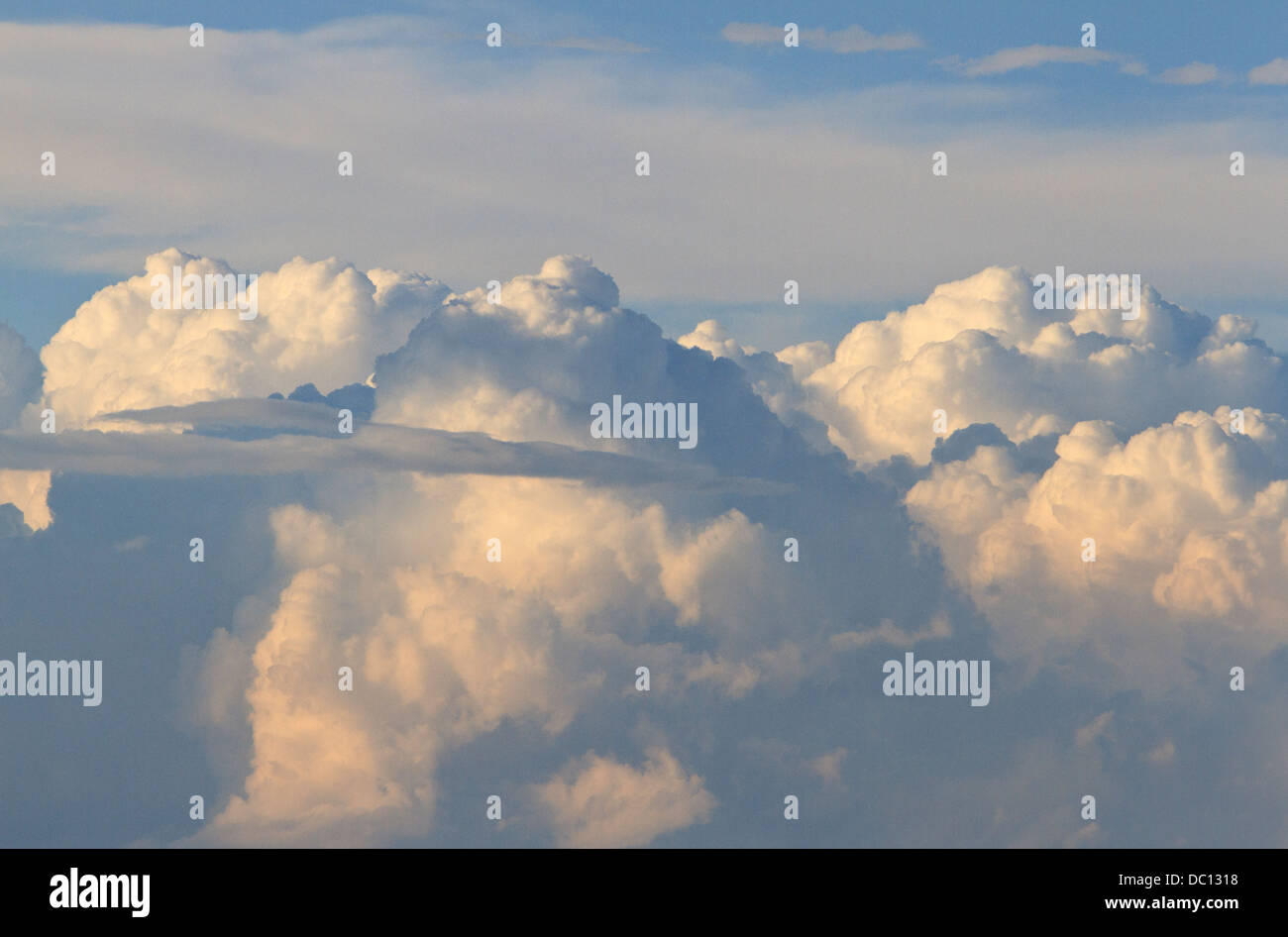 Storm clouds in the distance in the evening Stock Photo - Alamy