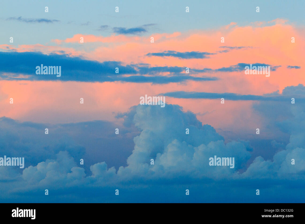 Storm clouds in the distance in the evening Stock Photo - Alamy