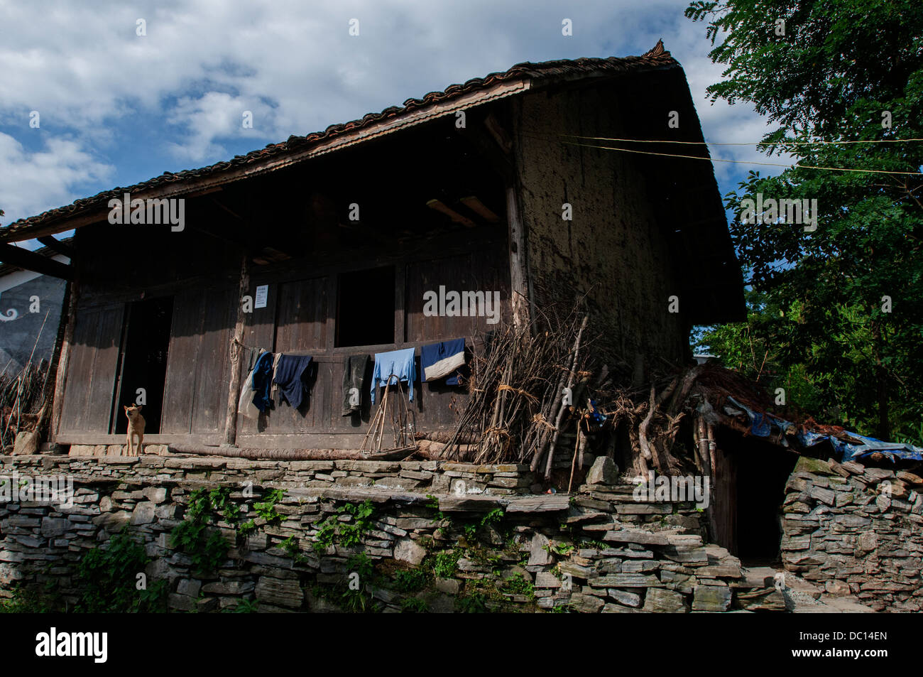 miao people's house in western Hunan Province,China Stock Photo - Alamy