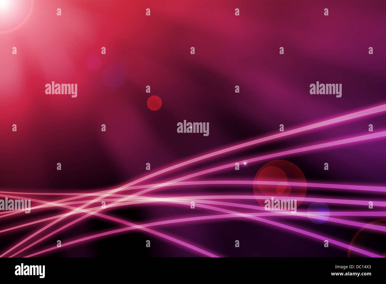 abstract backgroud, sun with lens flare and magic lighting Stock Photo ...