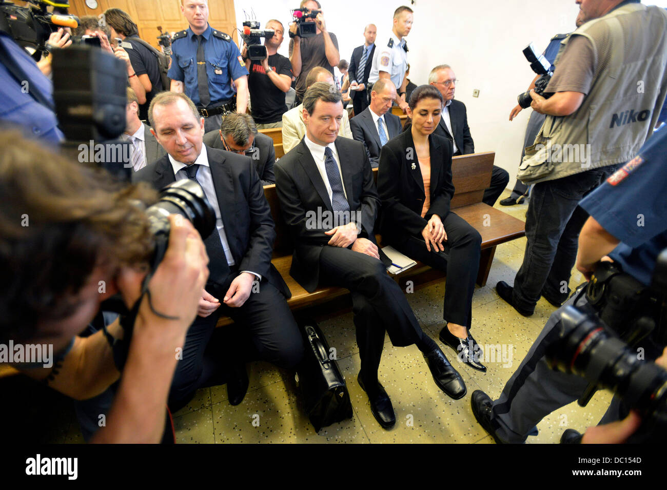 Prague, Czech Republic. 7th Aug, 2013. David Rath, center, former ...