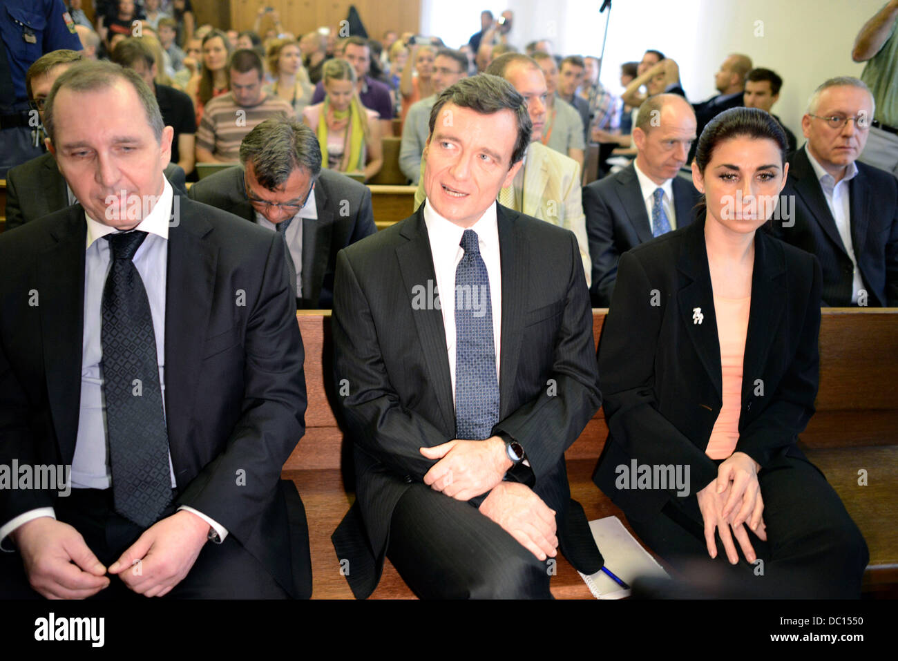 Prague, Czech Republic. 7th Aug, 2013. David Rath, center, former ...