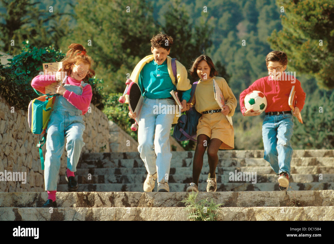 Truant female girl hi-res stock photography and images - Alamy