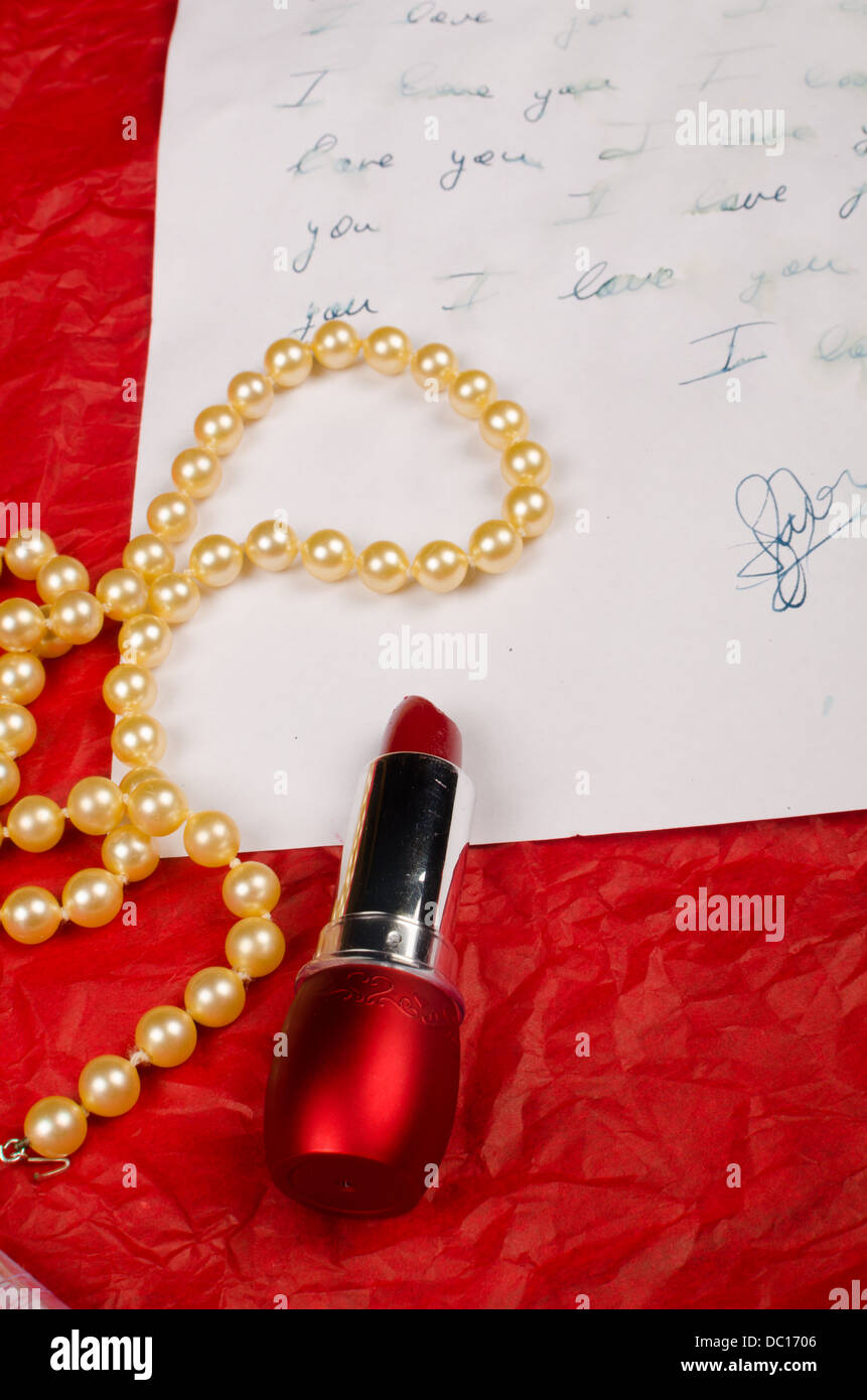 A love letter blurred by many tears shed Stock Photo - Alamy