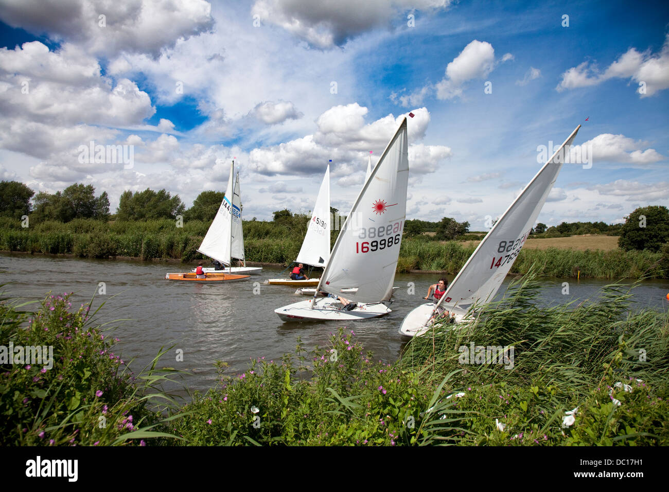 Beccles Sailing Yachts River Waveney Stock Photo - Alamy