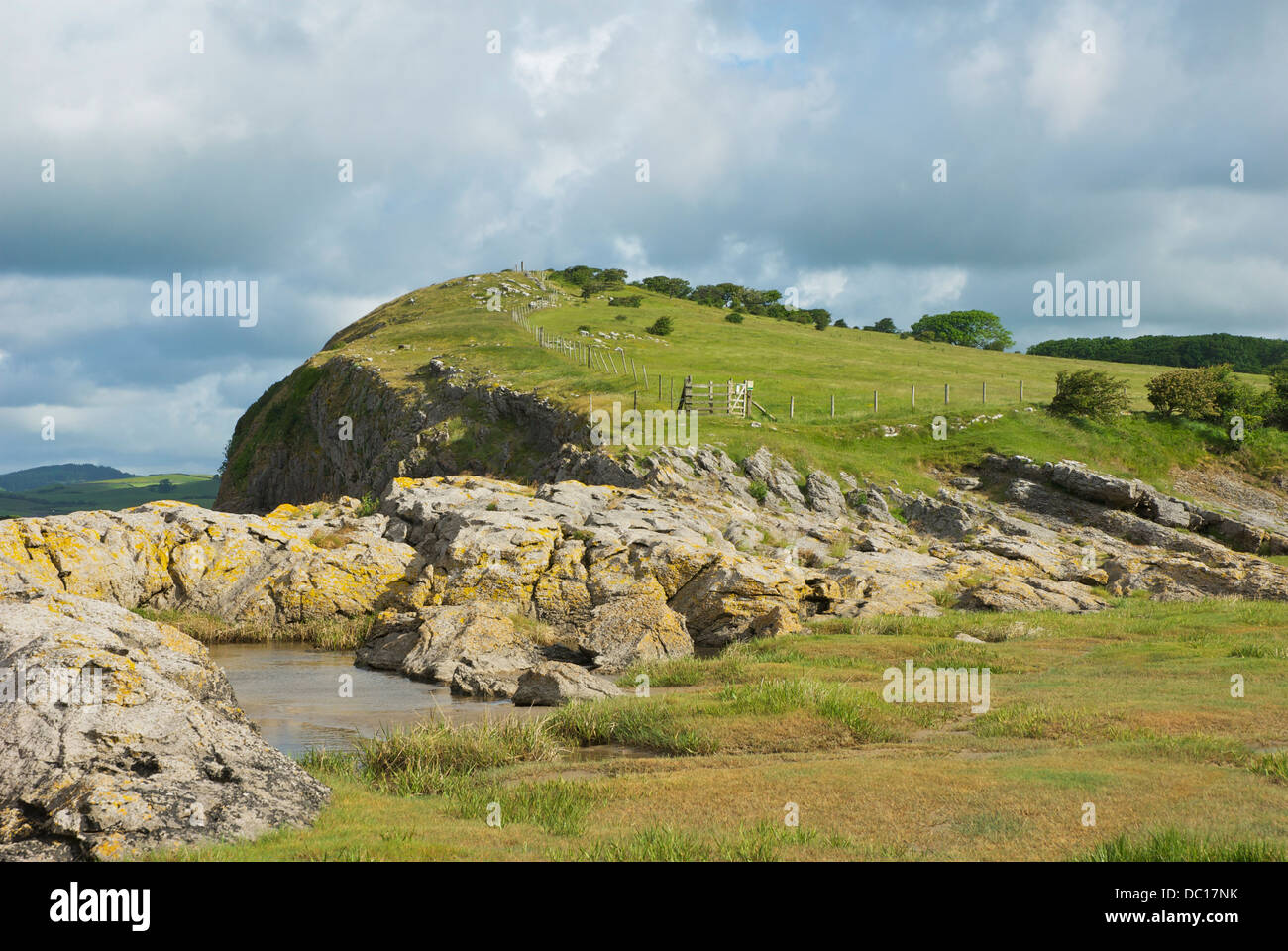 The limestone outcrop of Humphrey Head, South Lakeland, Cumbria ...