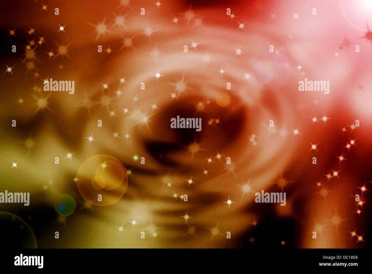 abstract magic sun and len flare with nebula storm Stock Photo - Alamy