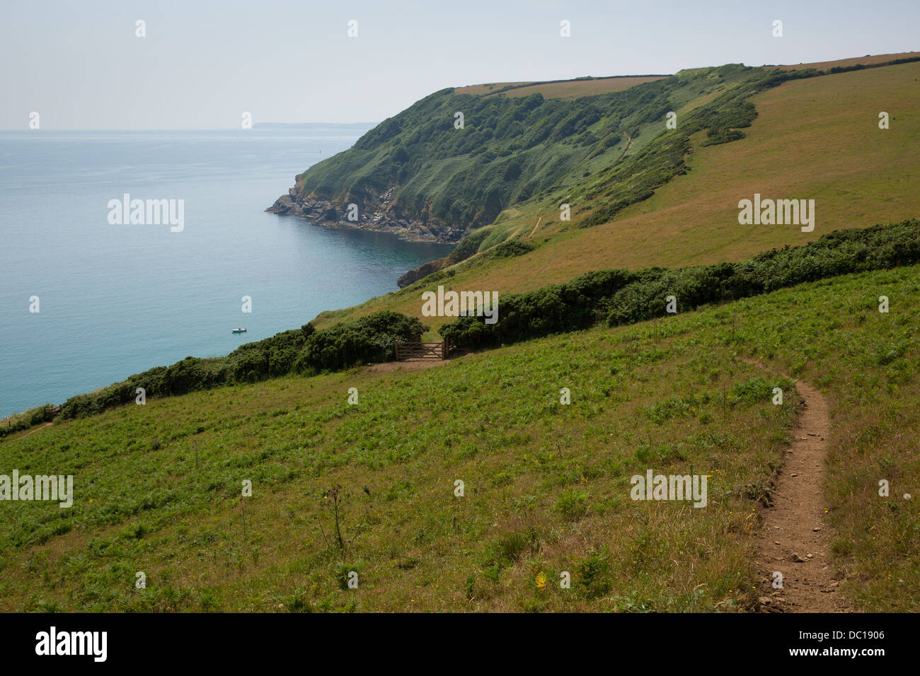South West Coast Path from Lantic Bay to Fowey Cornwall England on a ...