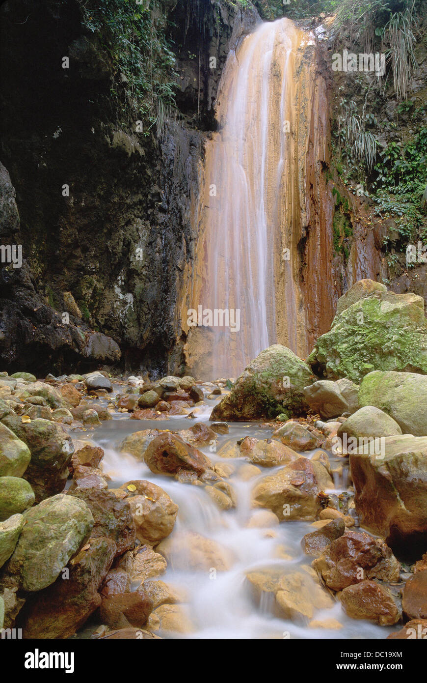 Diamond waterfall soufriere hi-res stock photography and images - Alamy
