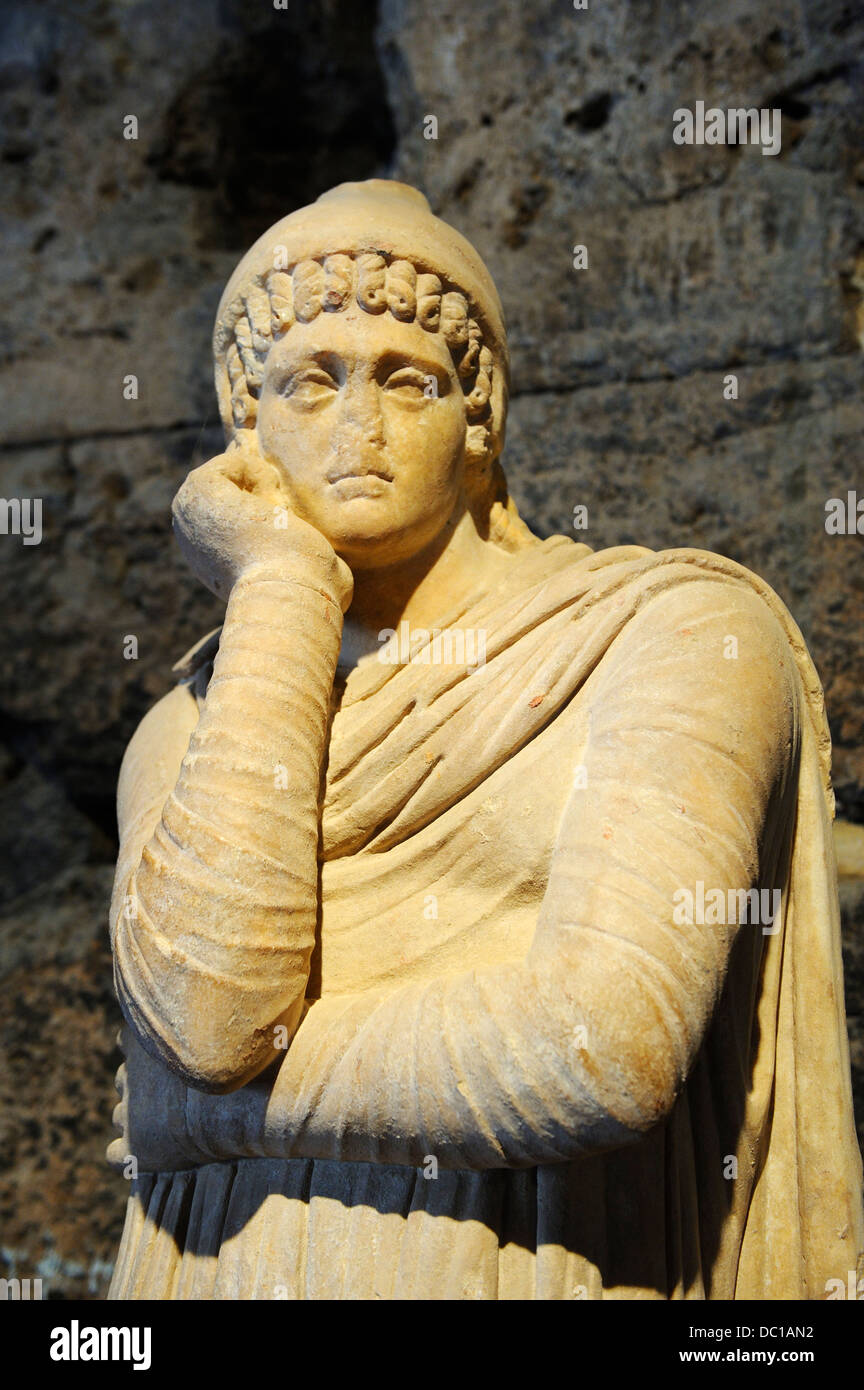 Marble statue in Hierapolis Museum, Aegean Coast, Turkey Stock Photo ...
