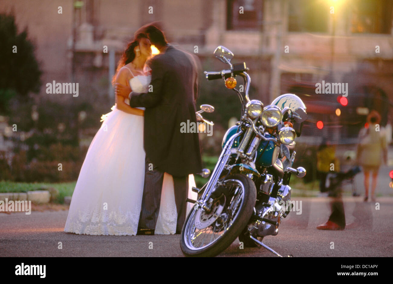 Wedding of 2 bikers. Roma Stock Photo - Alamy