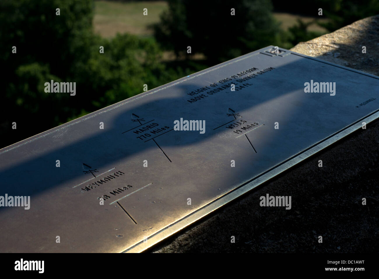 A sign pointing in the general direction of various places from Bristol ...