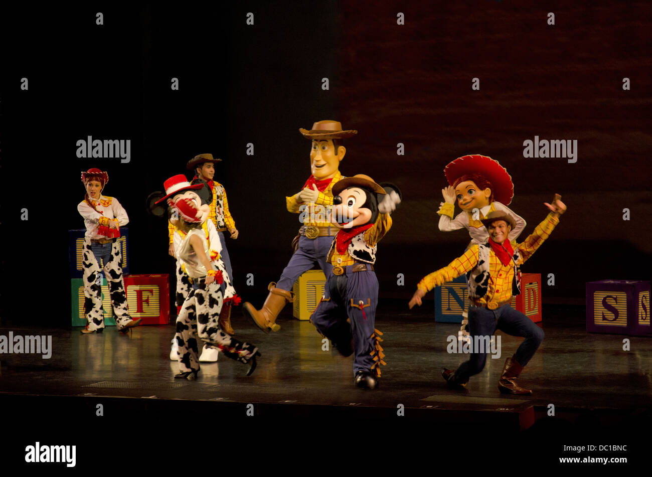 Artists performing at the Golden Mickey show, Fantasy Land, Hong Kong ...