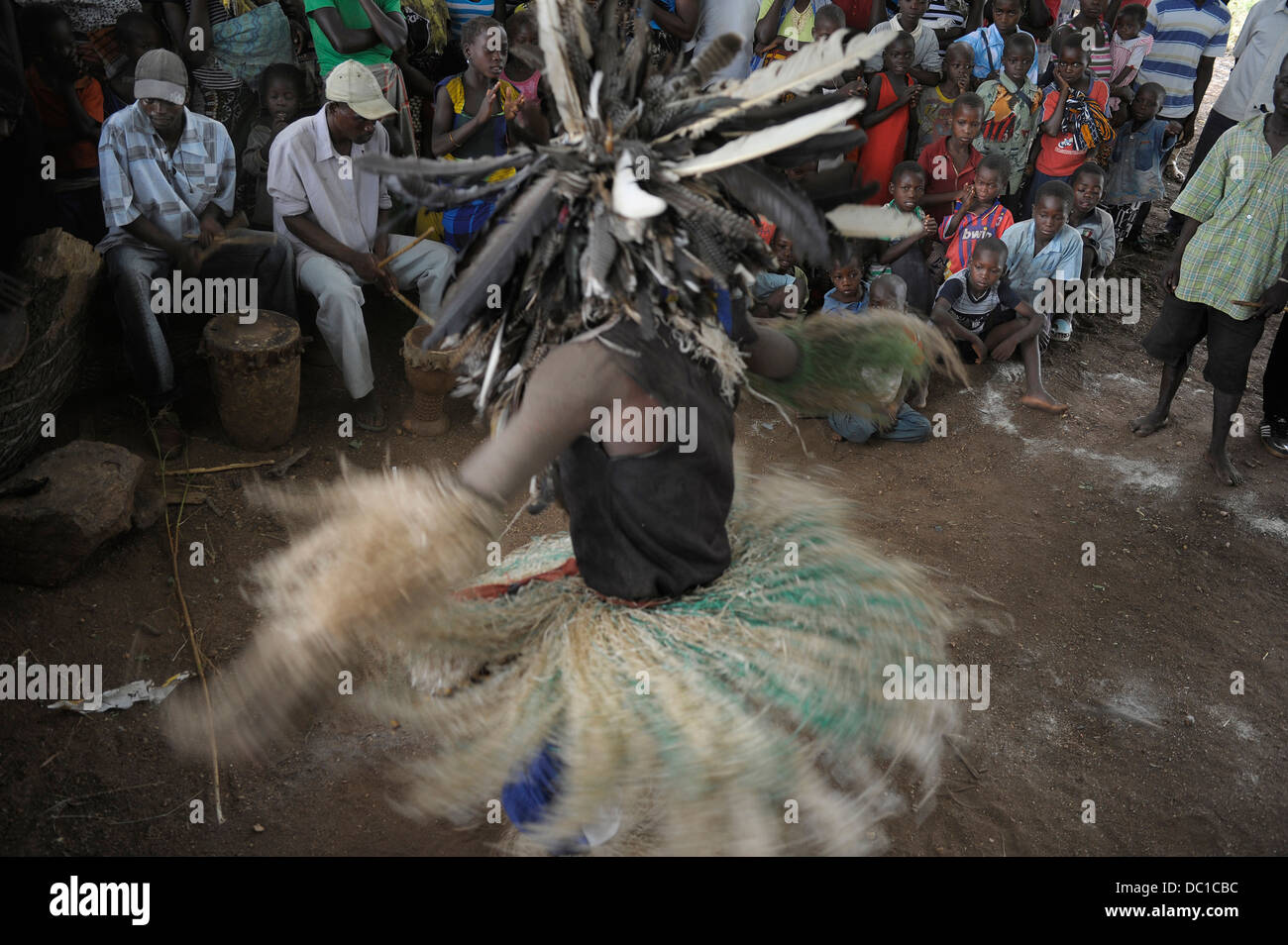 Mozambique Tete Province Chibwe Village 2010: Nyau dancers and ...