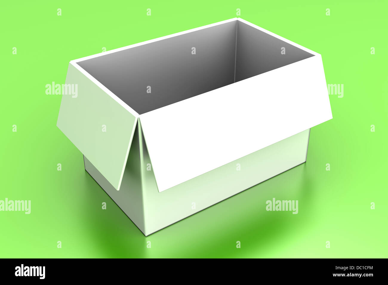 A simple box. 3D rendered Illustration Stock Photo - Alamy