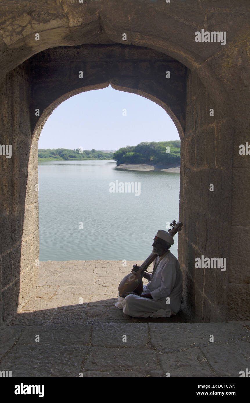 Musician backdrop confluence bhima river hi-res stock photography and ...