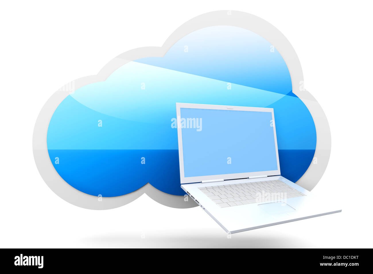 Cloud computing. 3D rendered illustration Stock Photo - Alamy
