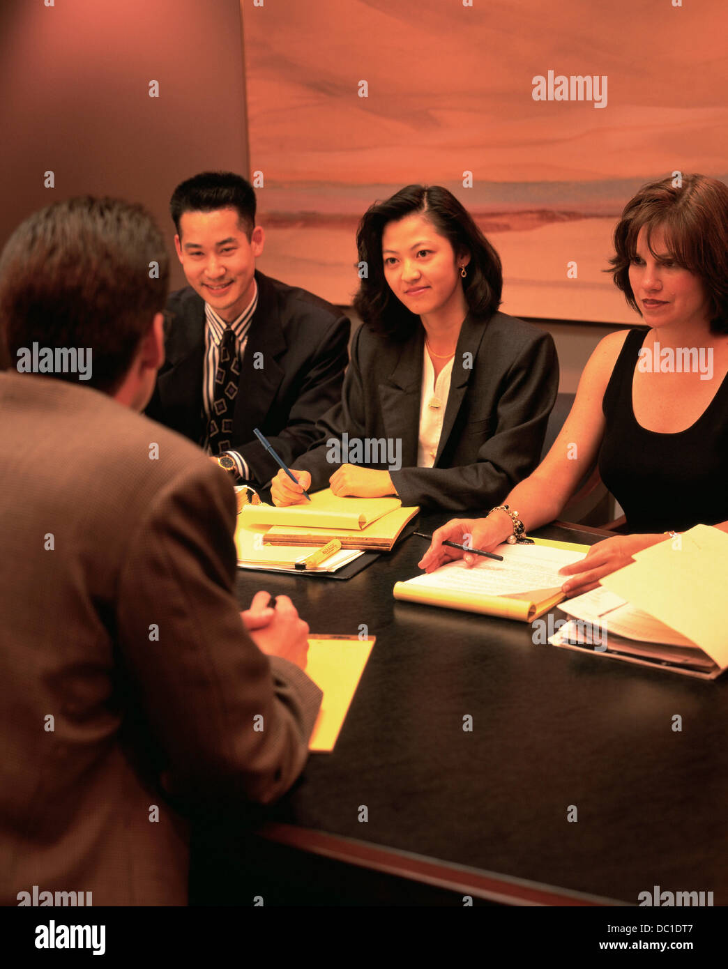 Group of attorneys in conference Stock Photo - Alamy