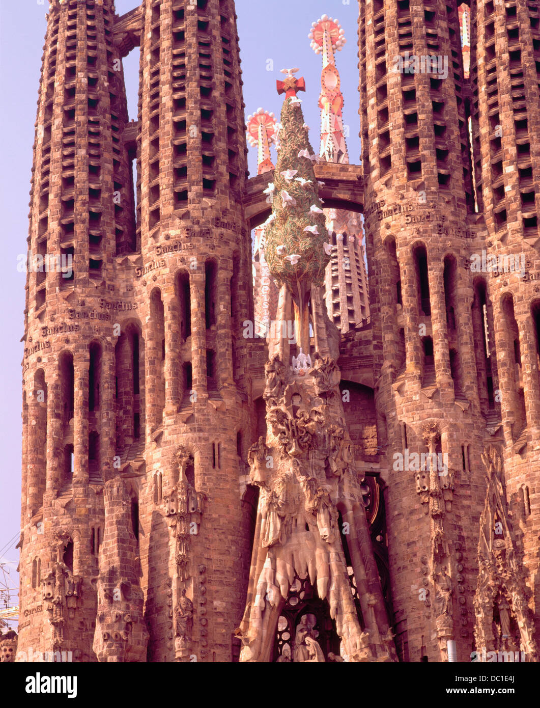 Temple of the Sagrada Familia by Gaudí. Barcelona. Spain Stock Photo ...