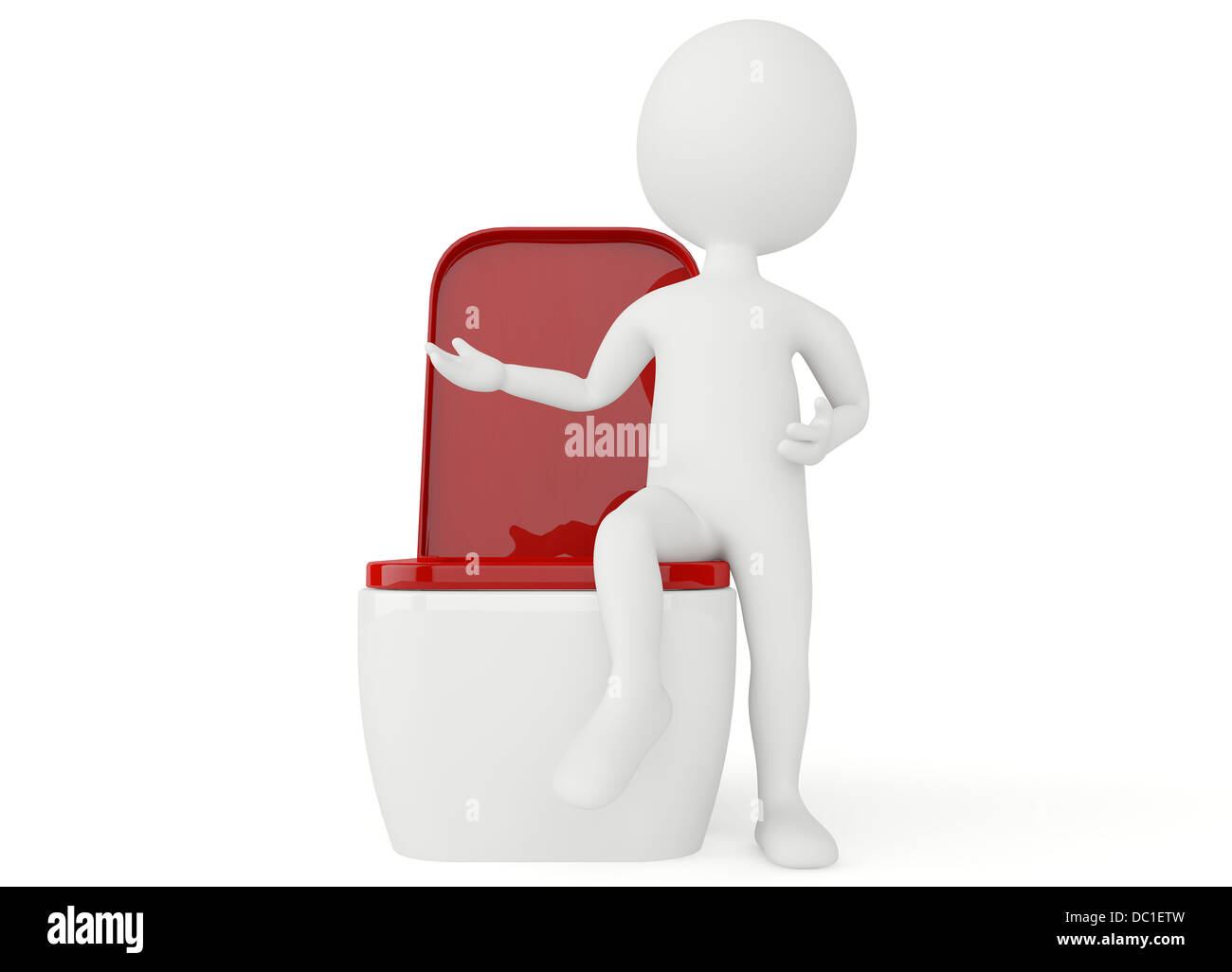 White male toilet figure hi-res stock photography and images - Alamy