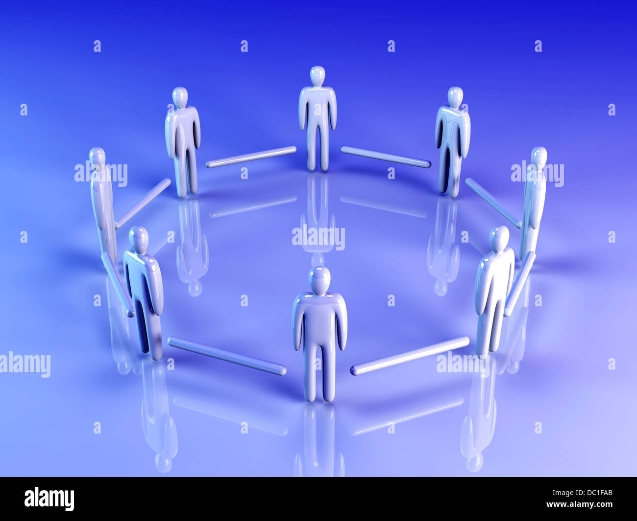 3D rendered Illustration. Power of Teamwork Stock Photo - Alamy
