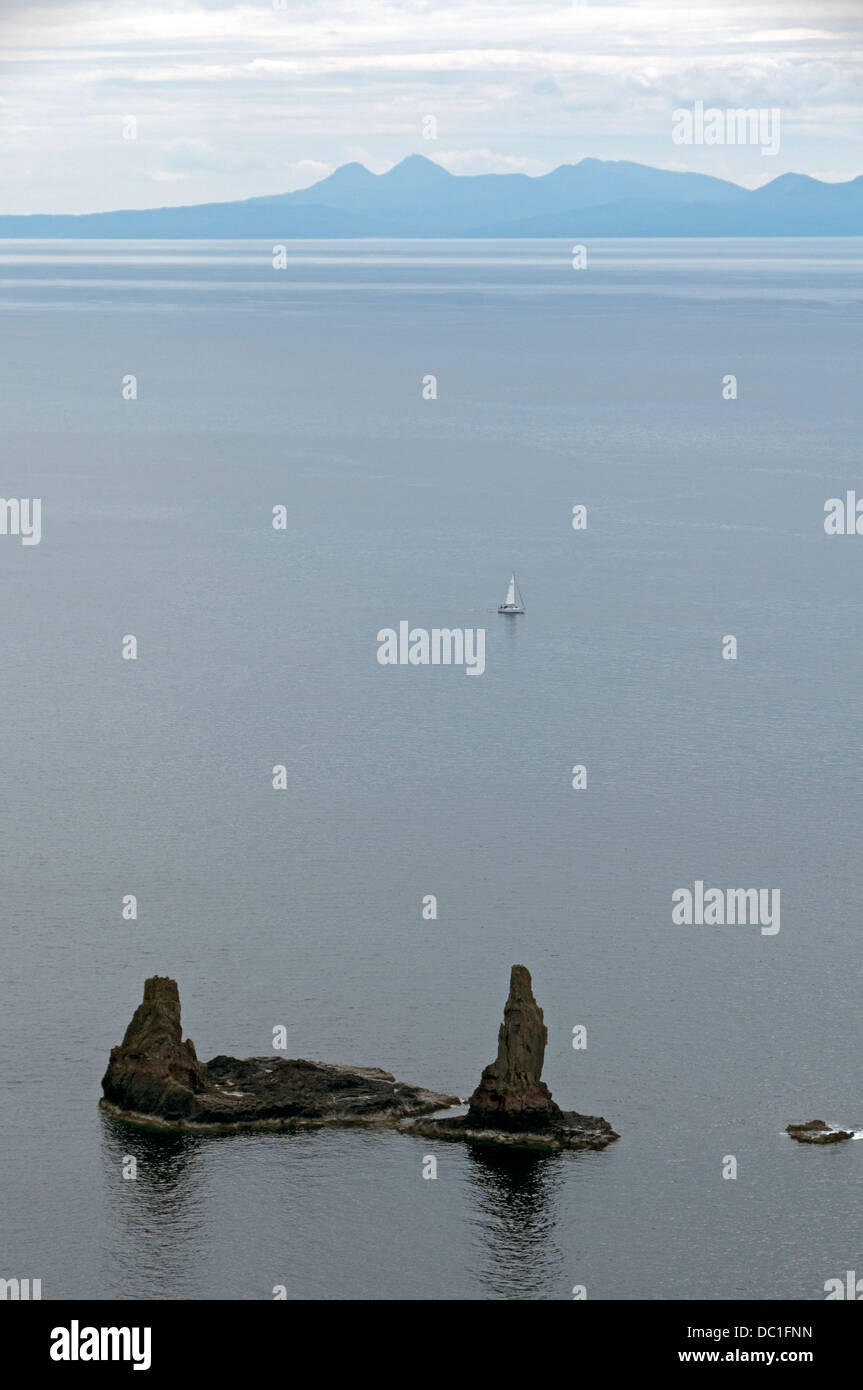 The sea stacks known as McLoad's Maidens on the Duirinish coast, Isle ...