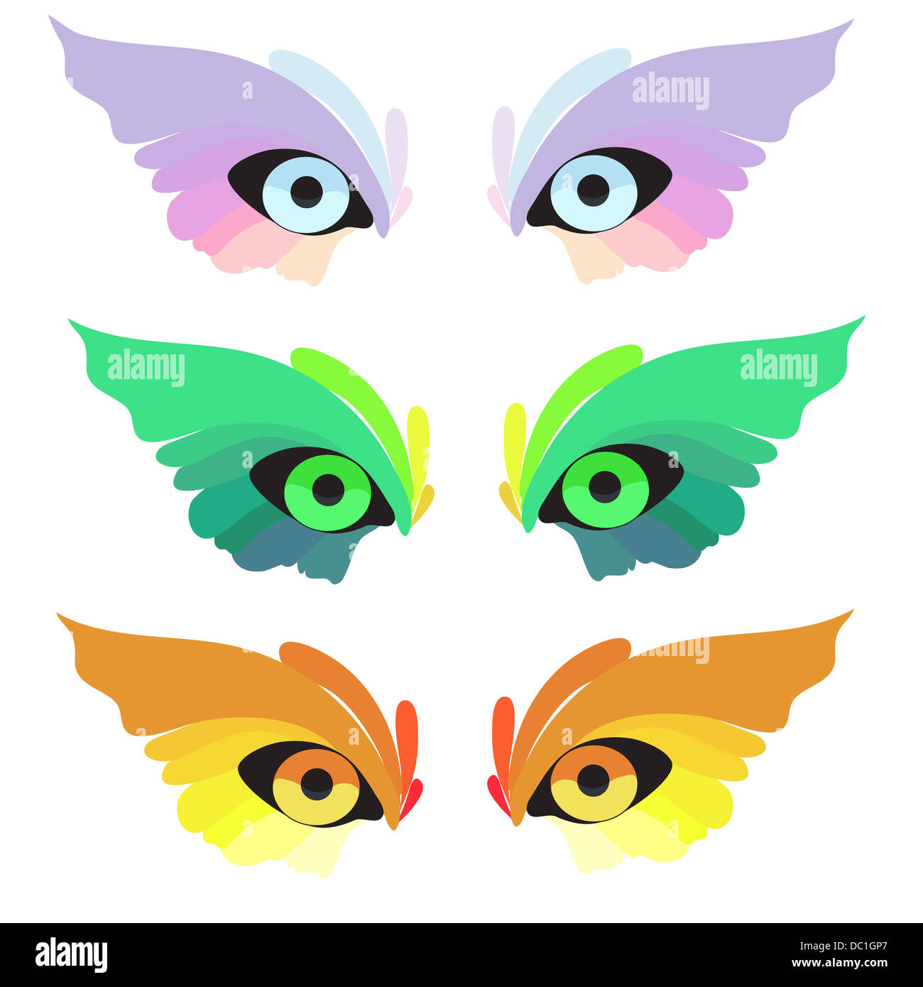 Butterfly wings with eye image Cut Out Stock Images & Pictures - Alamy