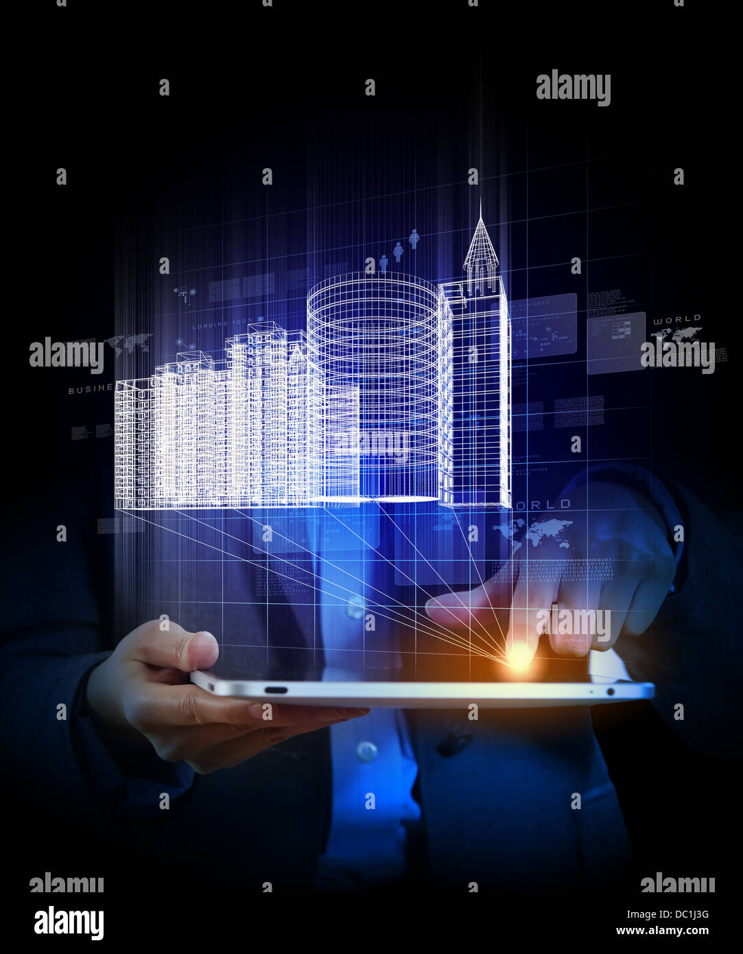 engineering automation building design Stock Photo - Alamy