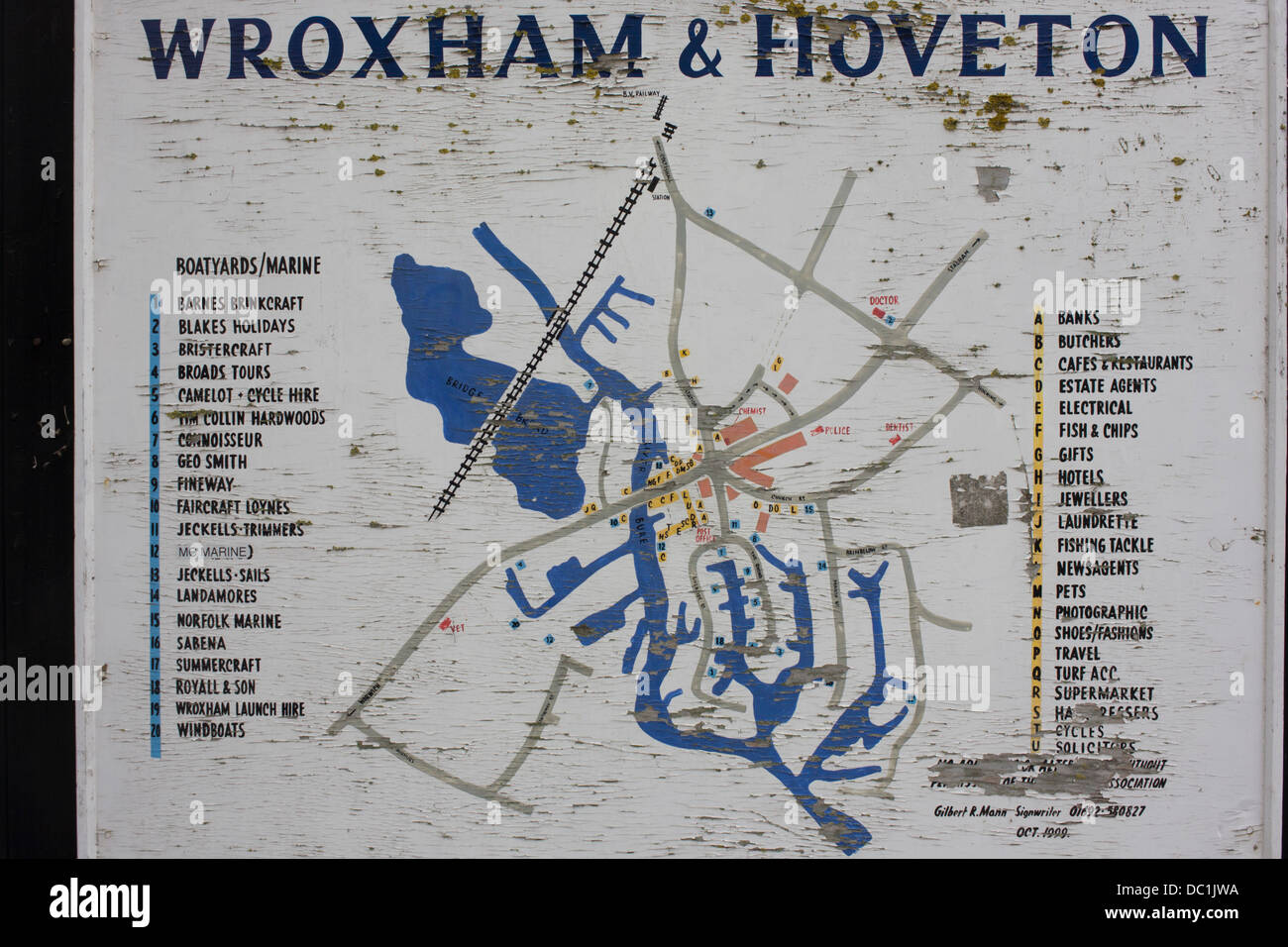 Map of the norfolk broads hi-res stock photography and images - Alamy