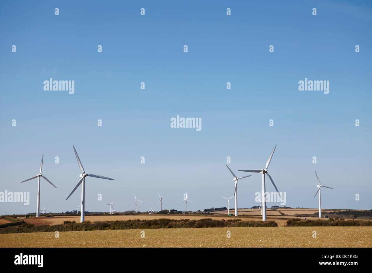 Wind farm Truro, Cornwall, England, UK Stock Photo - Alamy