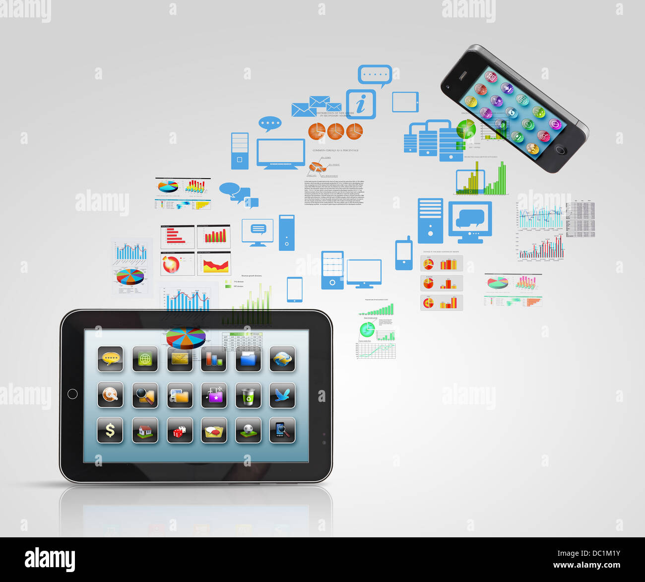 Modern communication technology Stock Photo - Alamy