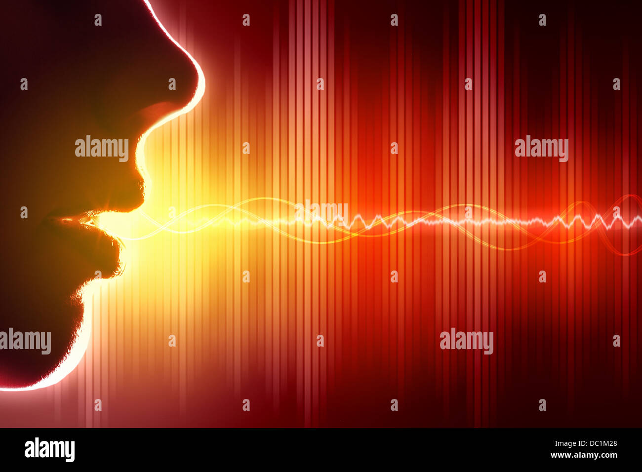 Sound wave illustration Stock Photo - Alamy