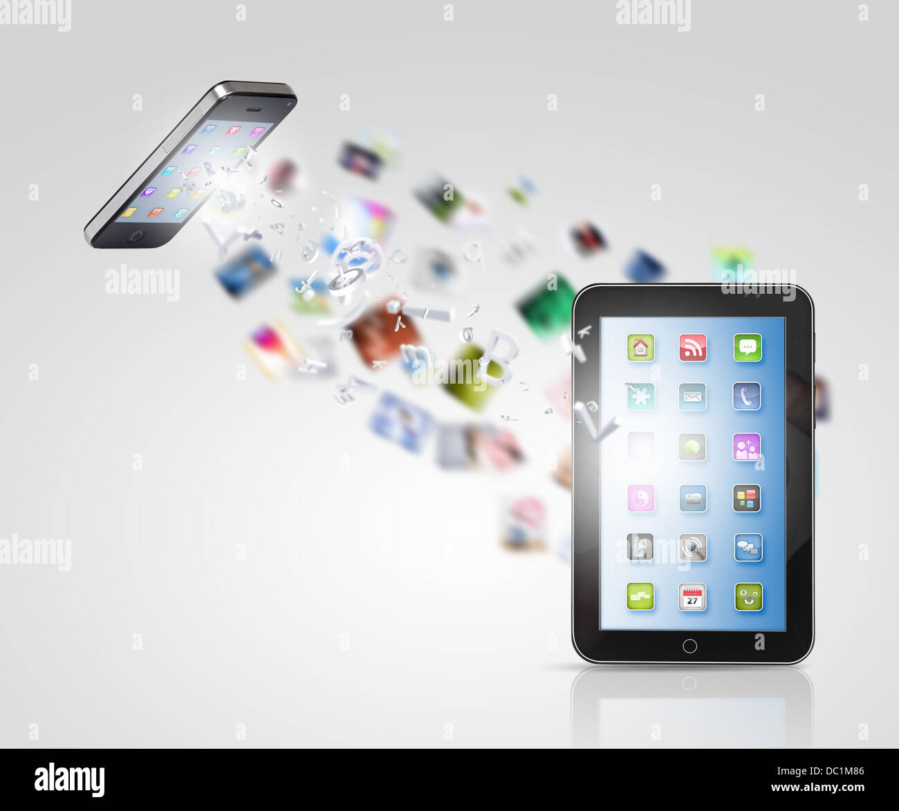 Modern communication technology Stock Photo - Alamy