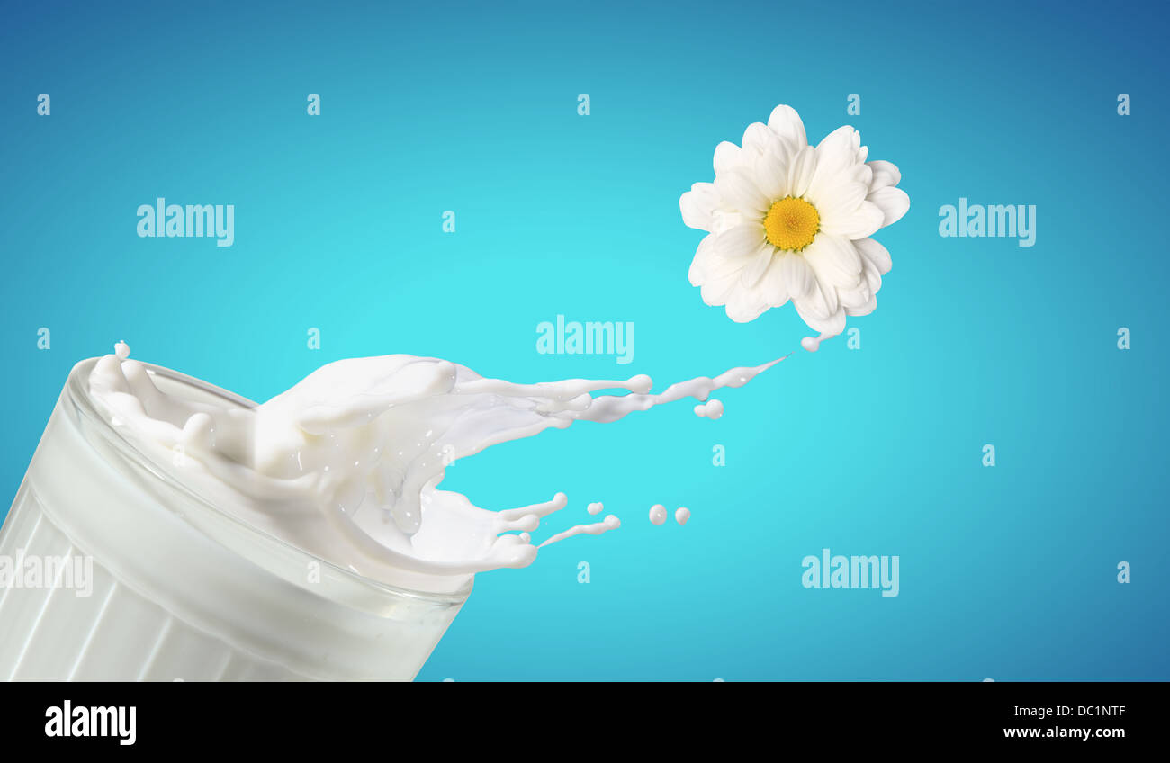 Fresh milk in the glass Stock Photo - Alamy