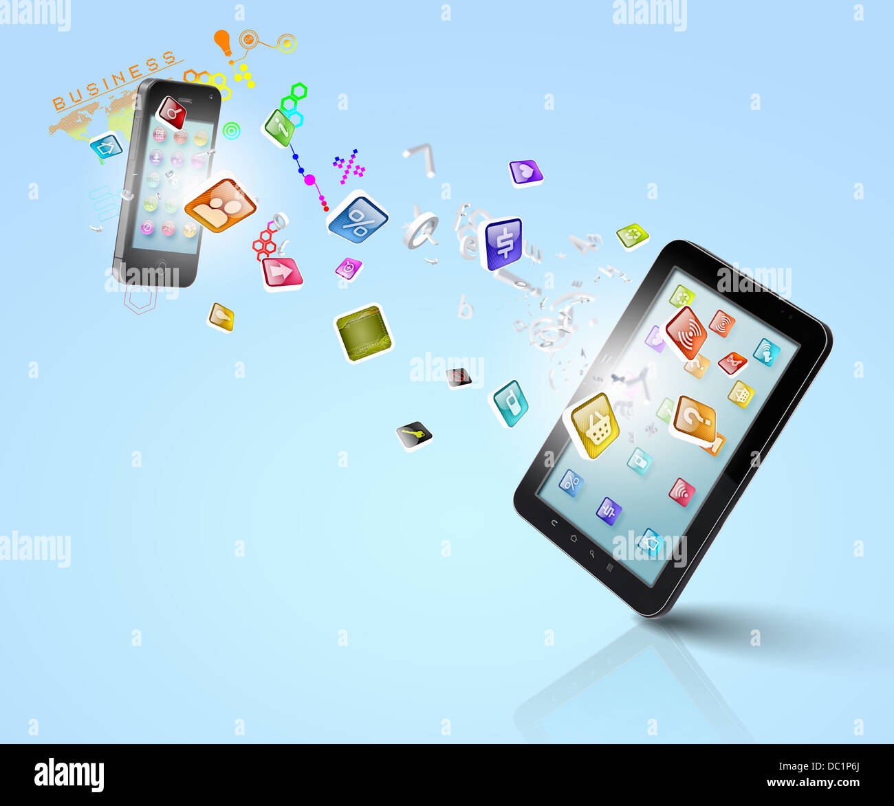 Modern communication technology Stock Photo - Alamy