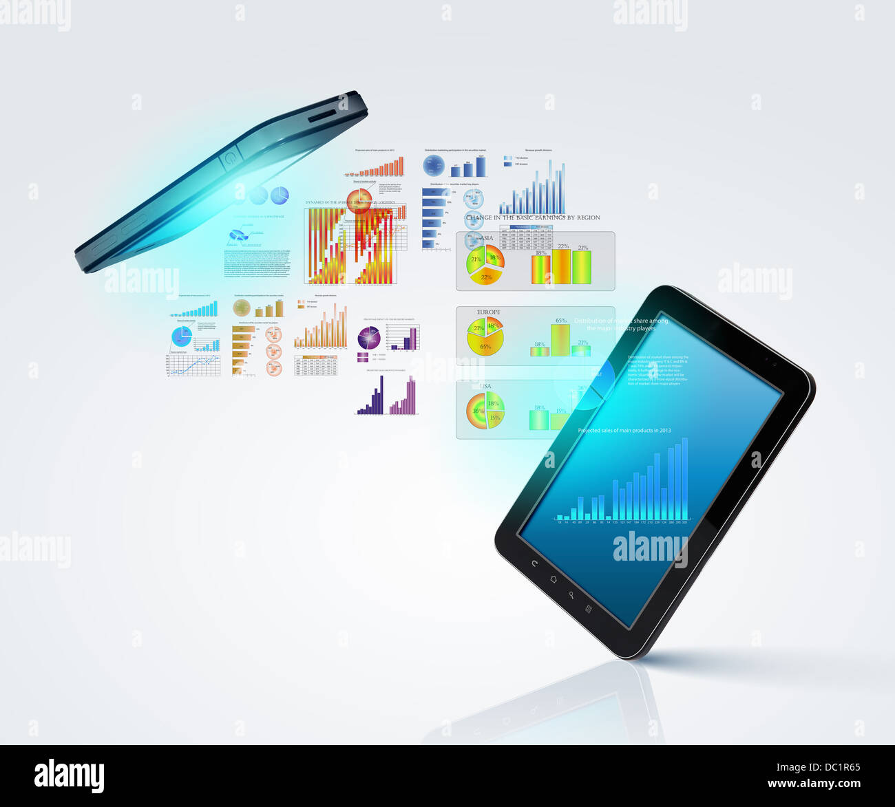 Modern communication technology Stock Photo - Alamy