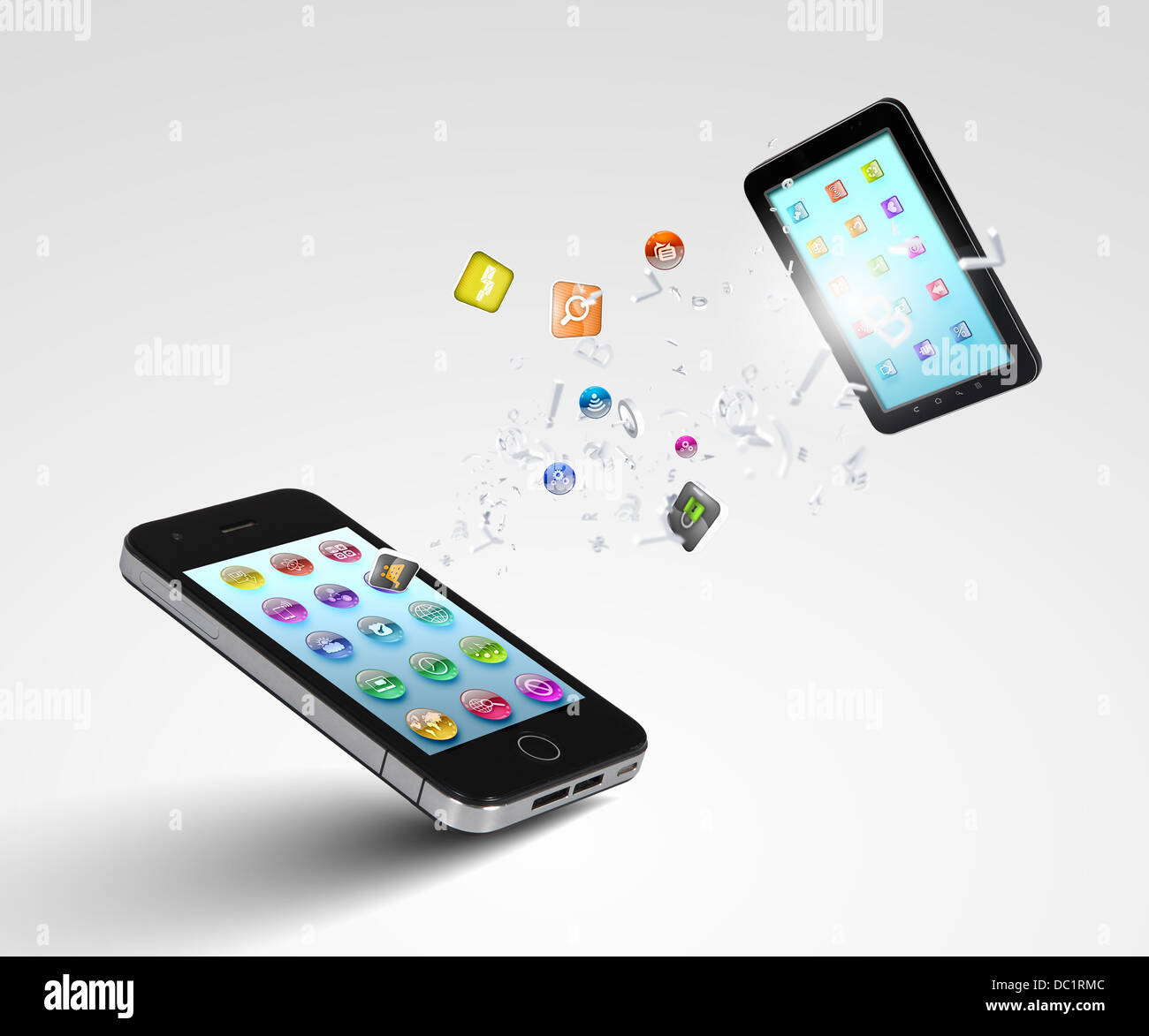 Modern communication technology Stock Photo - Alamy