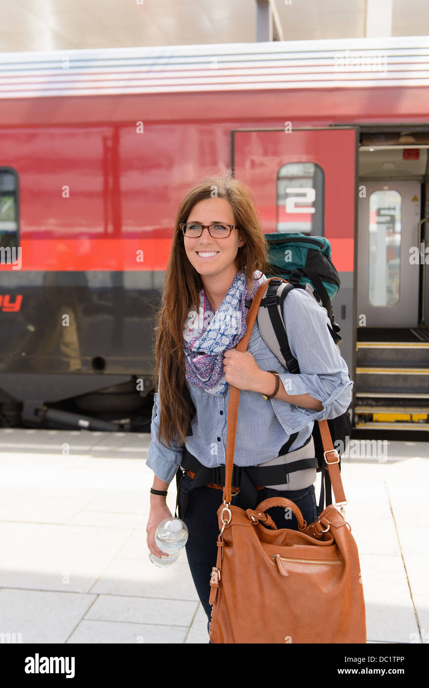 Female Outdoors Backpacker High Resolution Stock Photography and Images ...