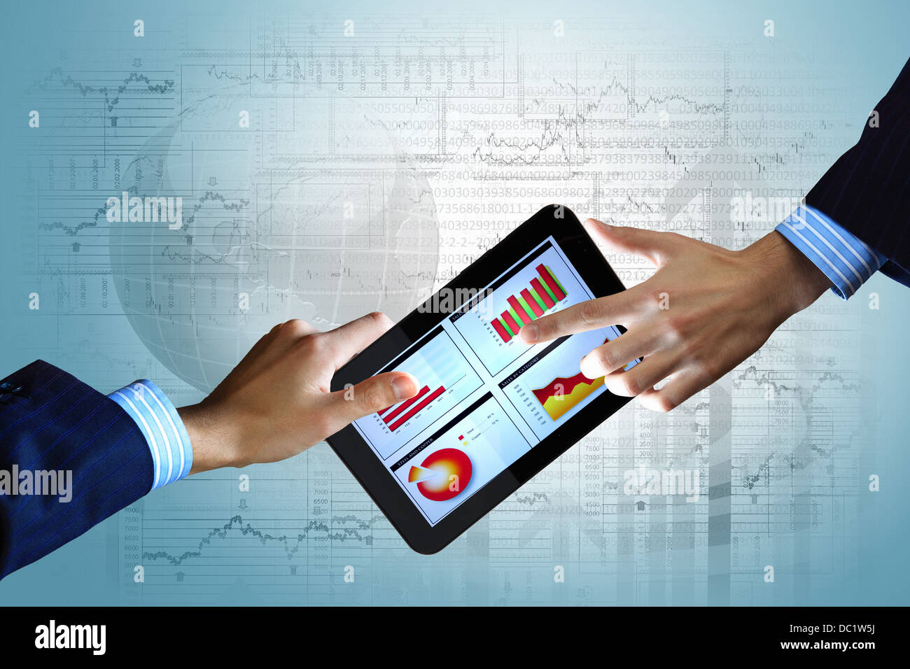 Modern computer technology in business Stock Photo - Alamy